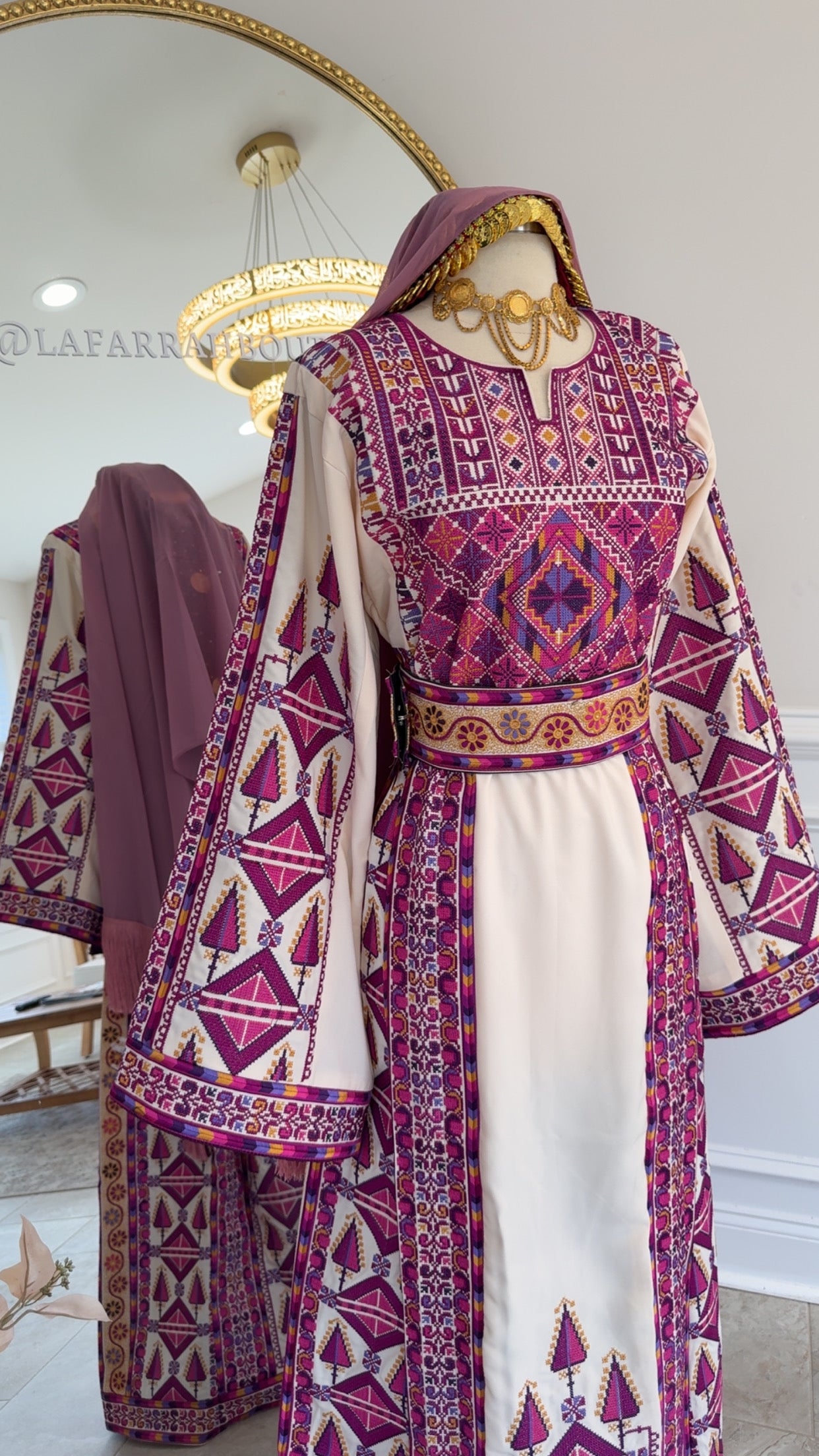 New Purple Thobe Al Abraj – LaFarrahBoutique